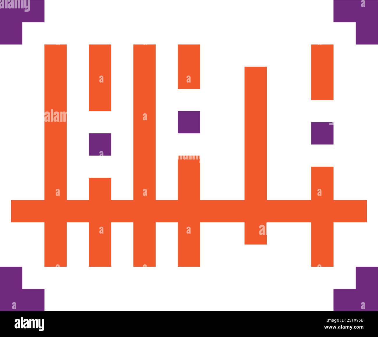 Barcode icon in two Stock Vector Images - Alamy