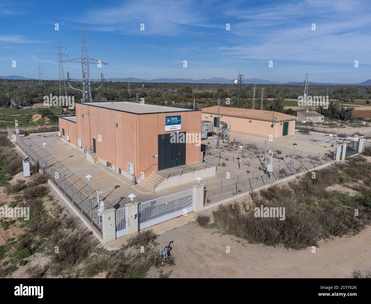 Cala Blava substation Stock Photo - Alamy