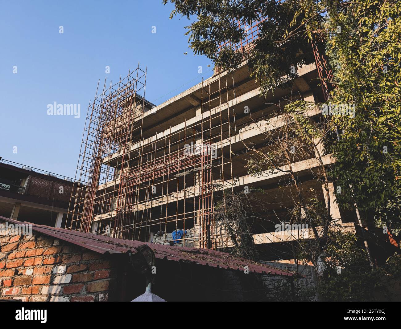 Feb15th2025 Dehradun Uttarakhand India. Under construction building ...