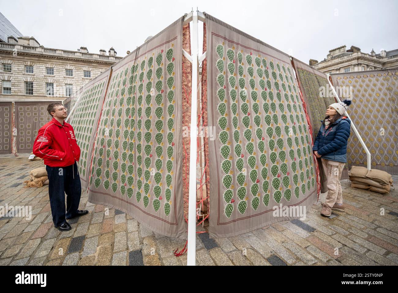 London, UK. 20 February 2025.’Salt Line’ part of ‘Salt Cosmologies’ by contemporary artists ...