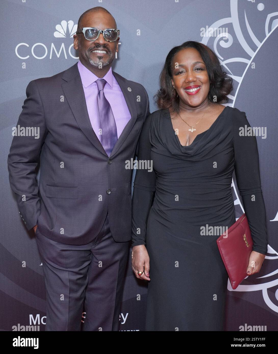 Los Angeles, USA. 19th Feb, 2025. (L-R) Floyd Rance and Stephanie Rance ...