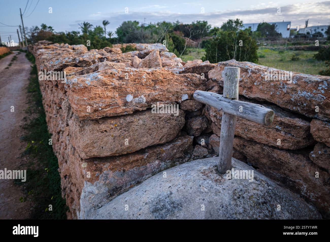 Traditional stone walls for agricultural land Stock Photo - Alamy