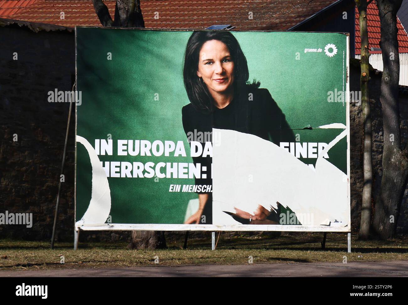 Wahlplakate 19.02.2025, Soemmerda, Wahlplakate zur Bundestagswahl ...