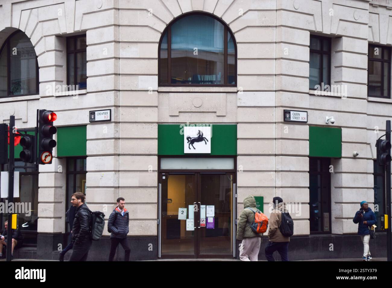 February 20, 2025, London, England, UK: Exterior view of the Lloyds ...