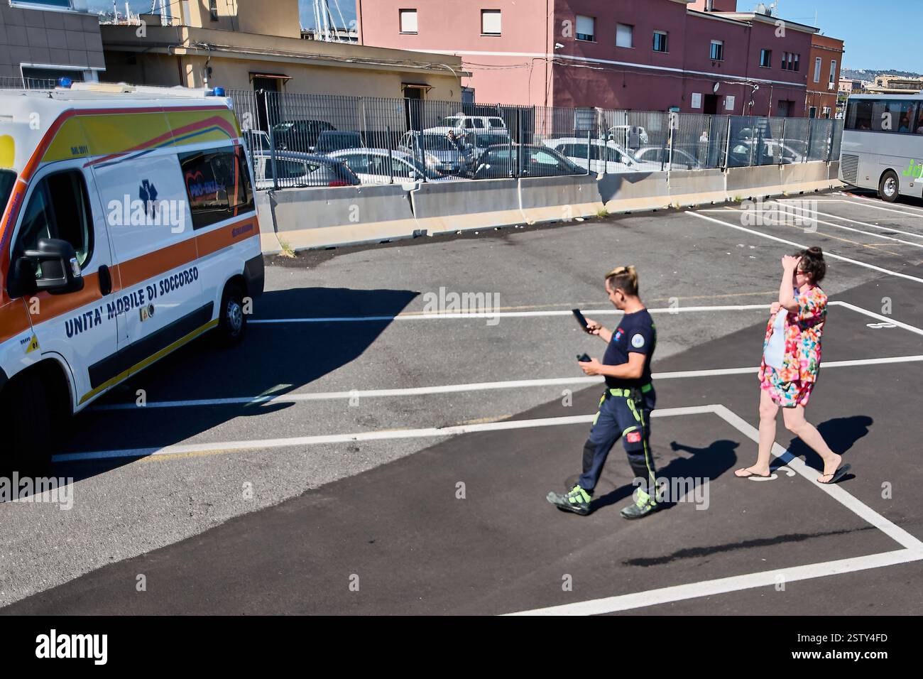 Catania. Italy - February 20, 2025: Emergency medical vehicle stationed ...