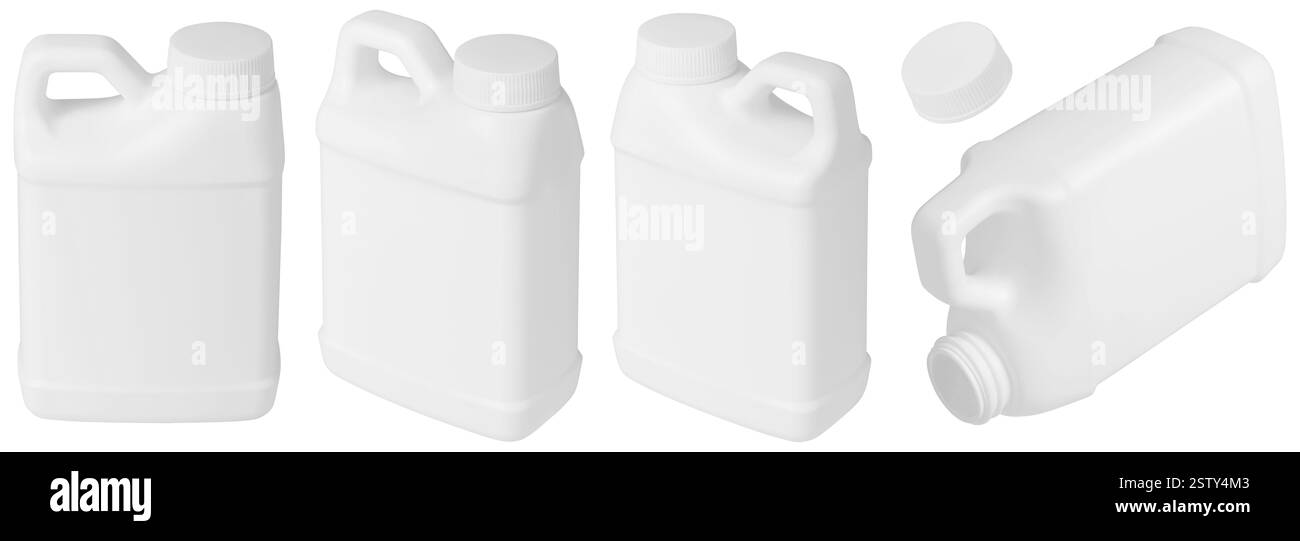 canister template angle view for merchandise. isolated set Stock Photo ...