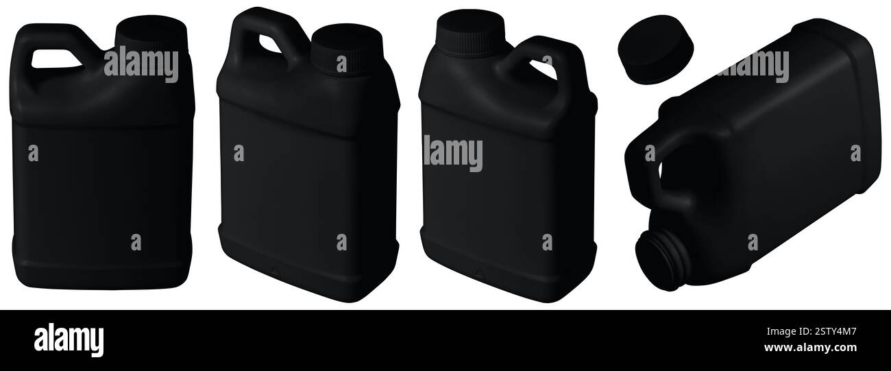 canister template angle view for merchandise. isolated set Stock Photo ...