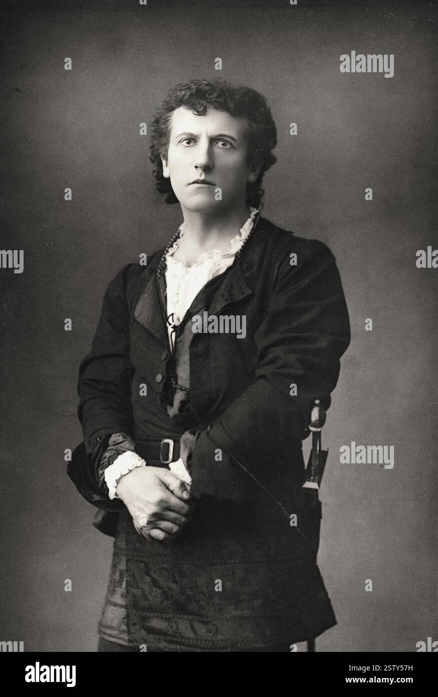 Portrait of Wilson Barrett (1846-1904) English actor-manager ...