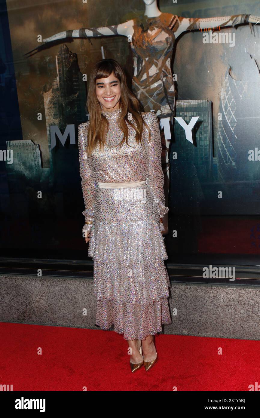 Sofia Boutella attending the Saks Fifth Avenue 'The Mummy' window ...