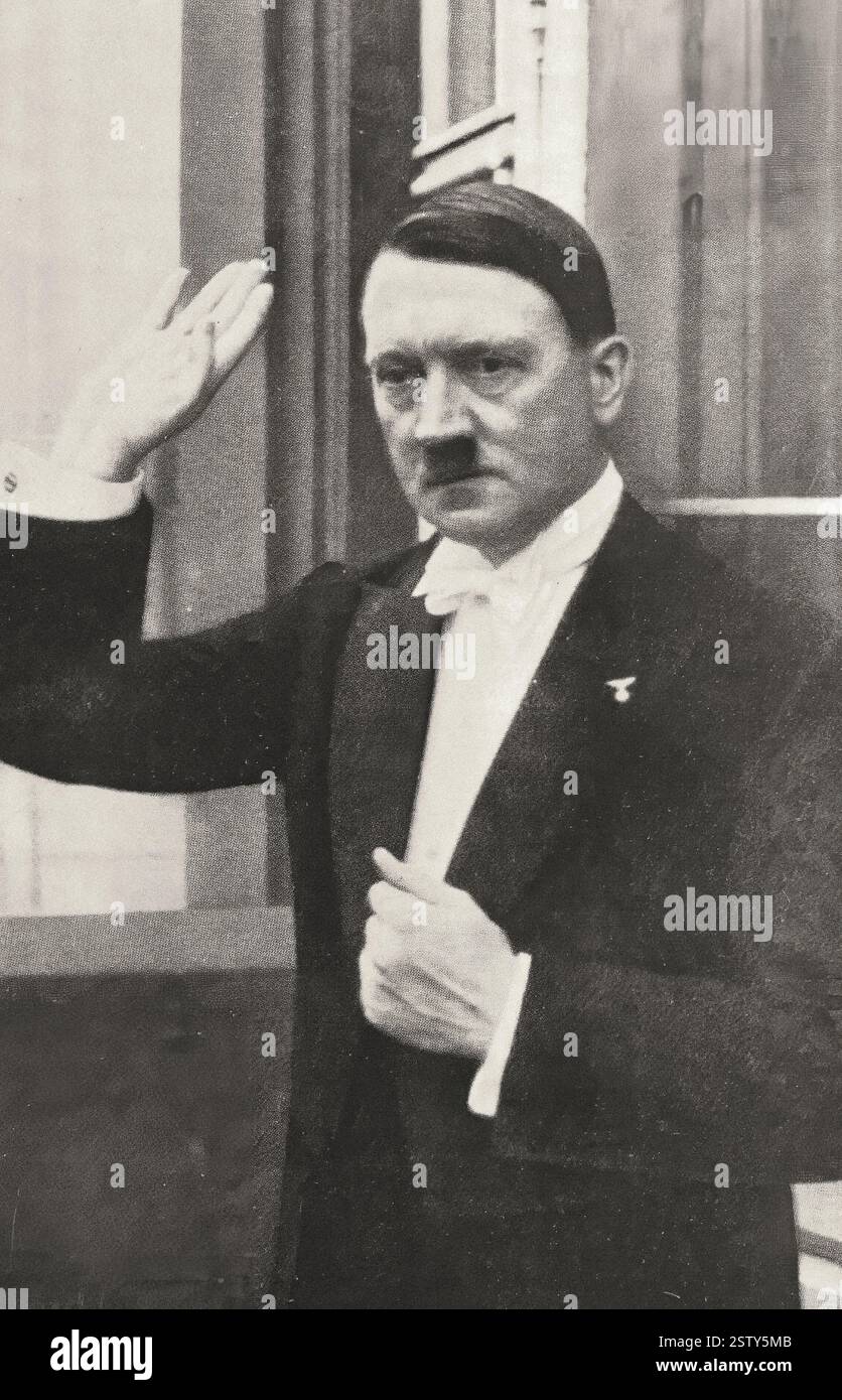Portrait of Adolph Hitler (1889-1945) German dictator - Historical ...