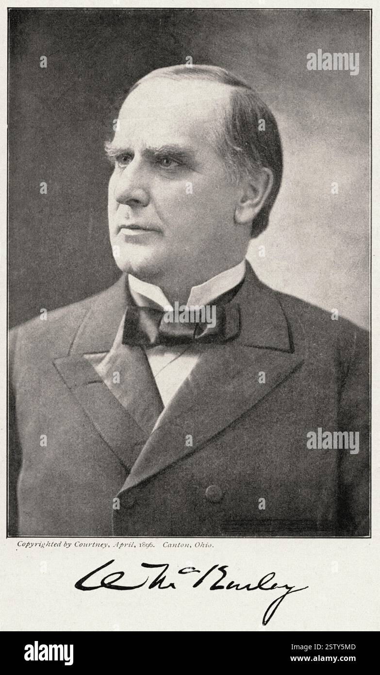 Portrait of William McKinley (1843-1901) 25th president of USA from ...