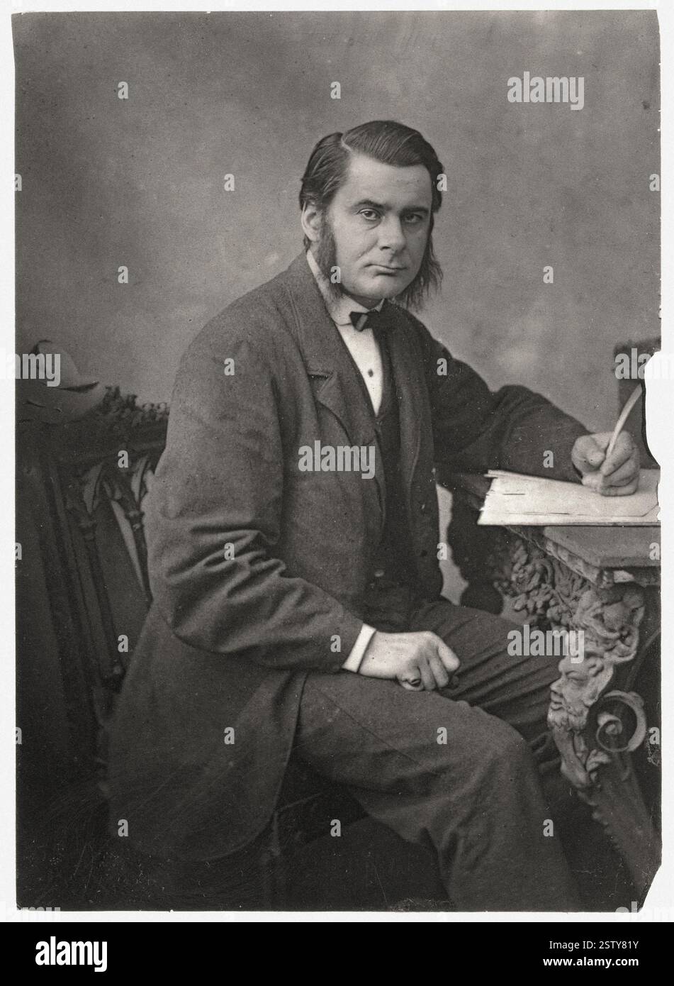 Portrait of Thomas Henry Huxley (1825-1895) British biologist ...