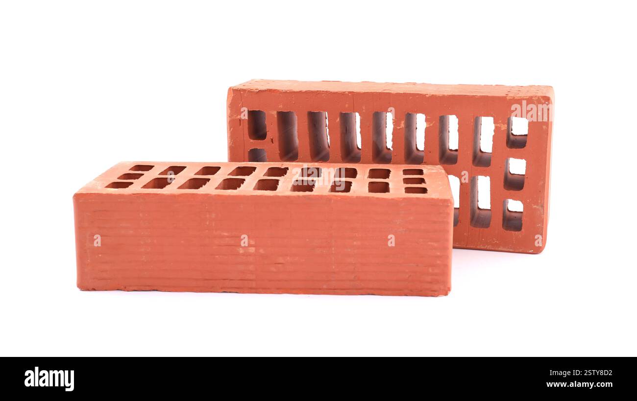 Two red bricks Cut Out Stock Images & Pictures - Alamy