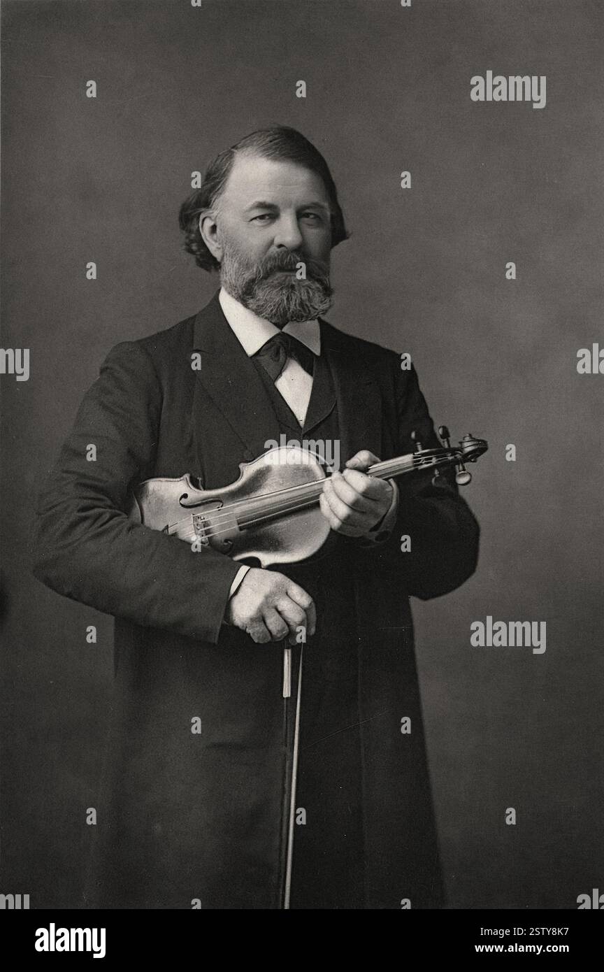 Portrait of Joseph Joachim (1831-1907) Hungarian violinist, composer ...