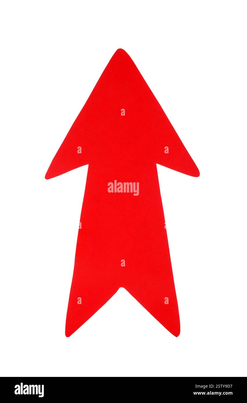 One red paper arrow hi-res stock photography and images - Alamy