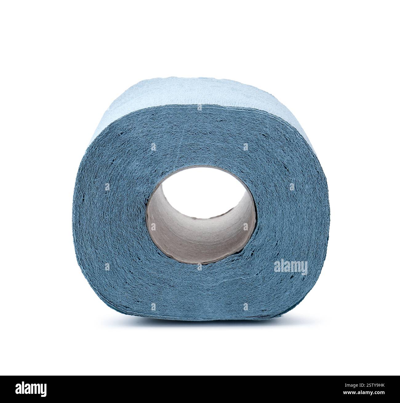 Light blue toilet paper roll isolated on white Stock Photo - Alamy