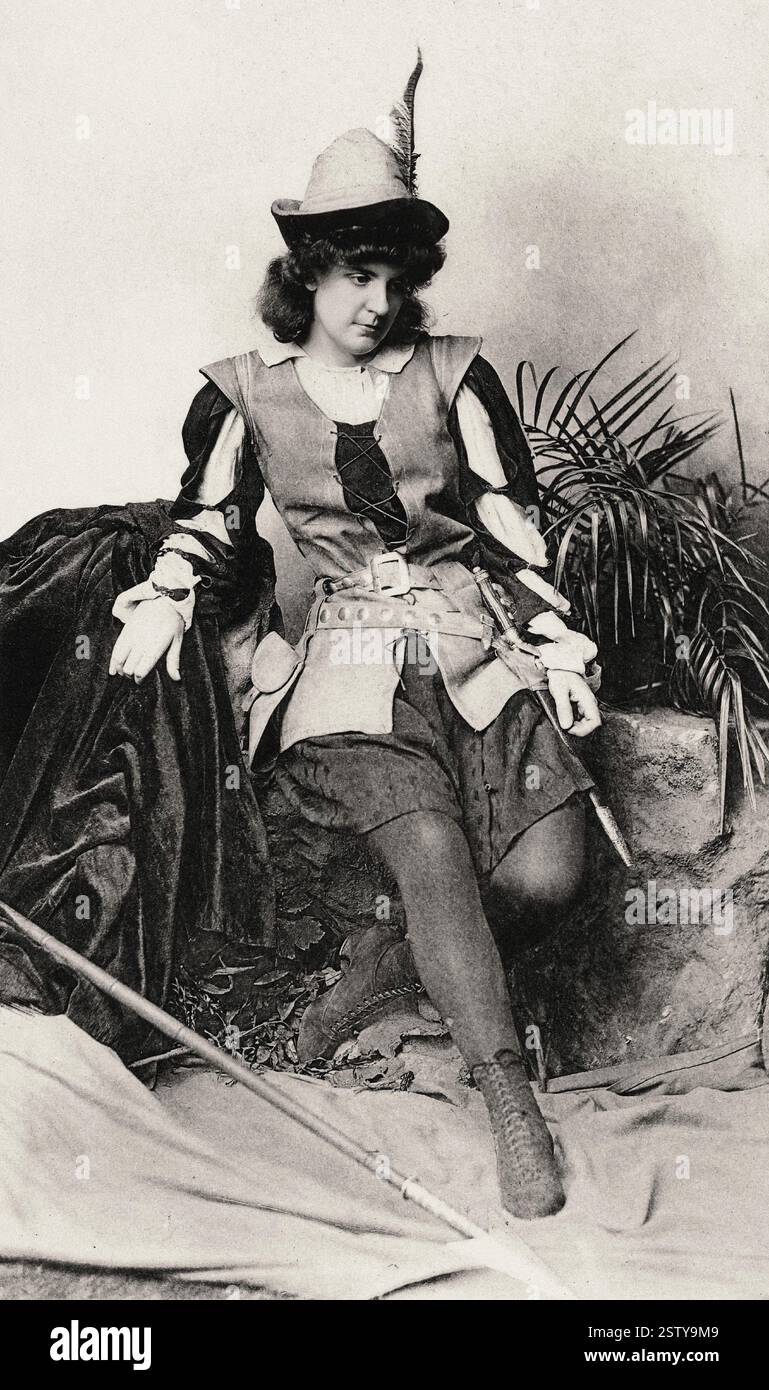 Portrait of Ada Rehan (1860-1916) Irish-born American actress ...