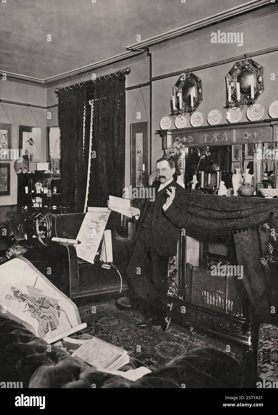 Portrait of Arthur Morrison (1863-1945) English 'realist' novelist ...