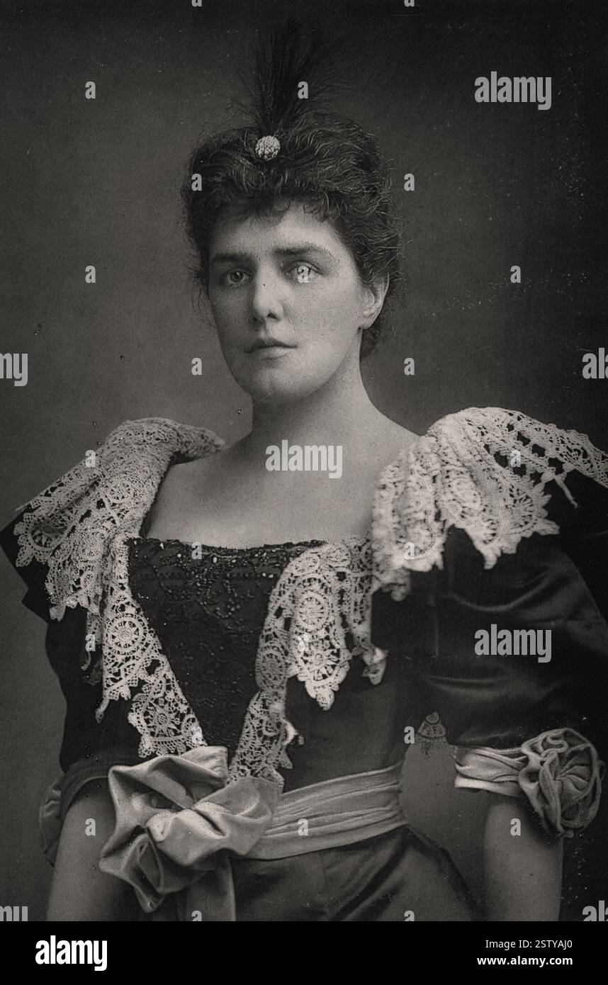 Portrait of Lady Randolph Churchill (born Jennie Jerome - 1854-1921 ...