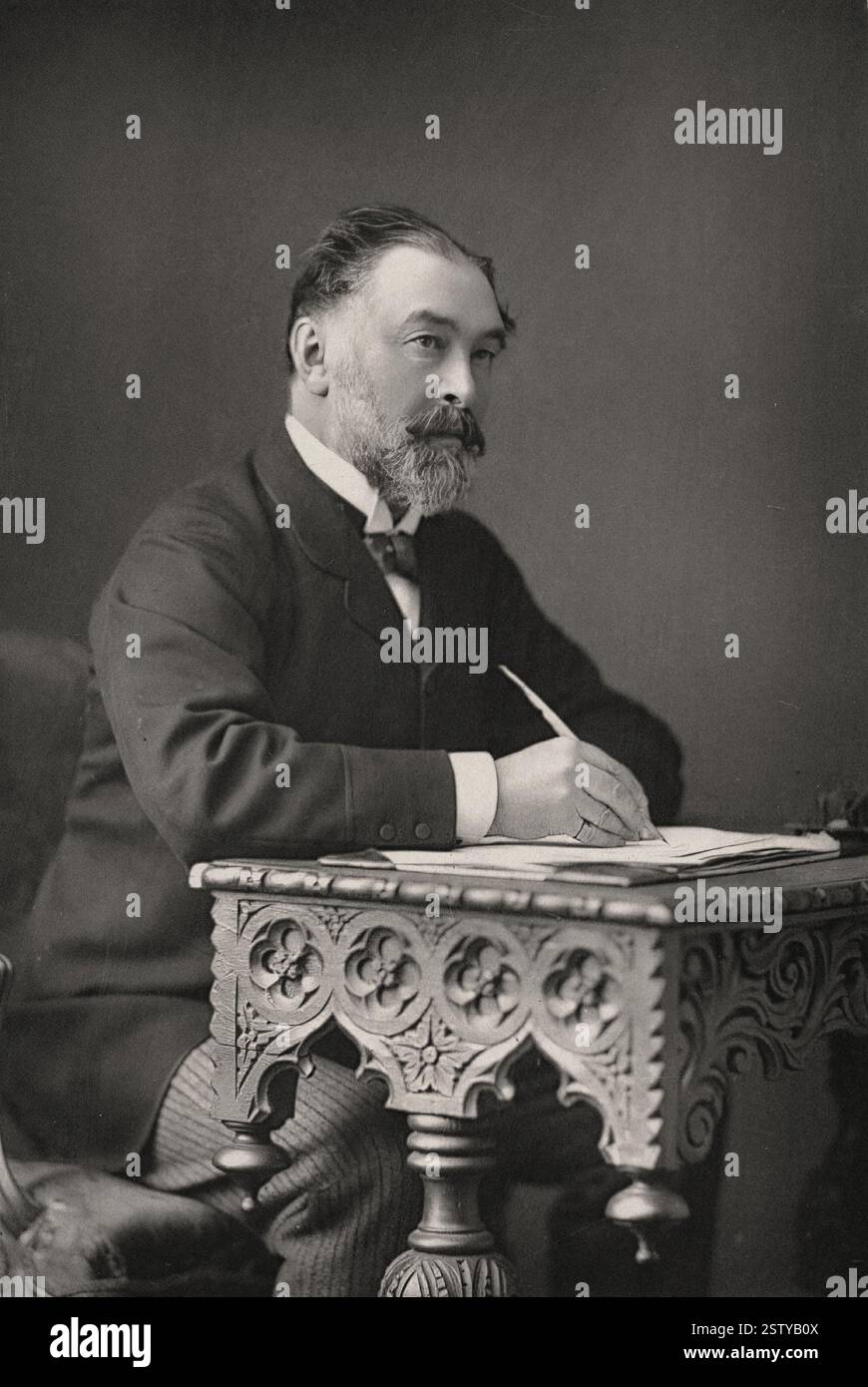 Portrait of Frederick Harrison (1831-1923) English jurist and ...