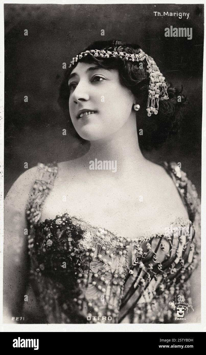 Portrait of Caroline a.k.a "La belle Otéro" (1869-1915) Dancer and ...