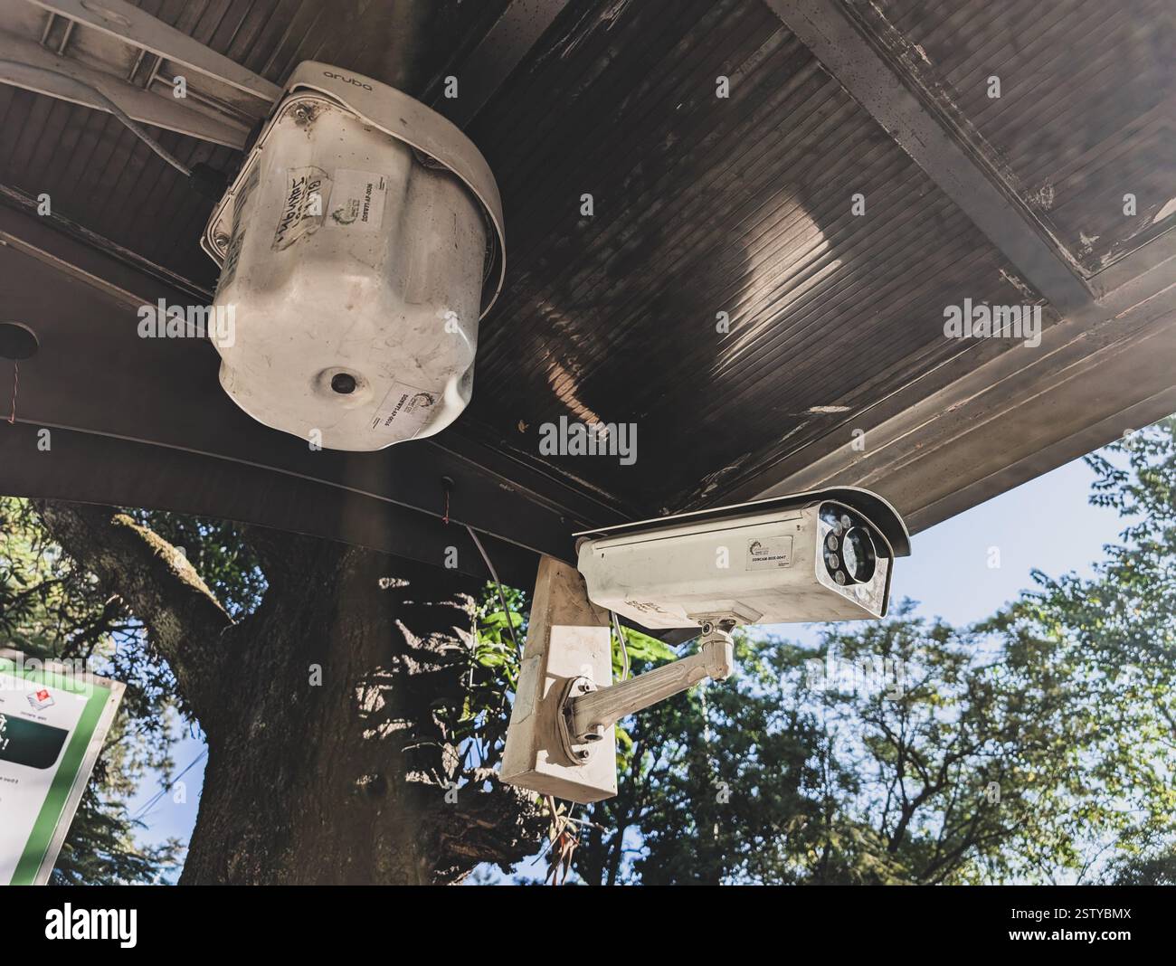 Feb15th2025 Dehradun Uttarakhand India. CCTV cameras with night vision ...