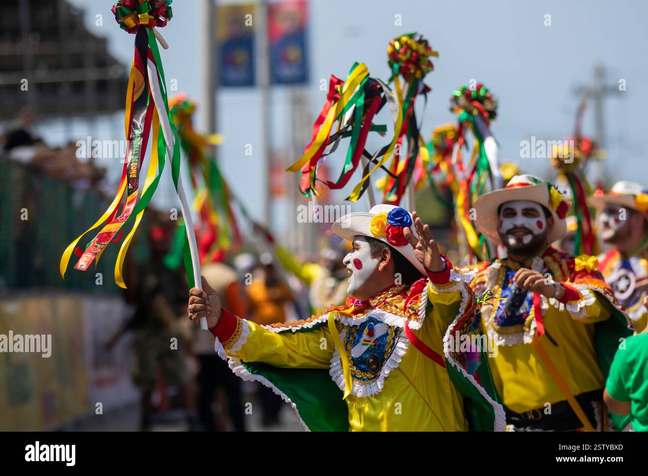 Garabato dance and costume during Great Parade at Barranquilla's ...