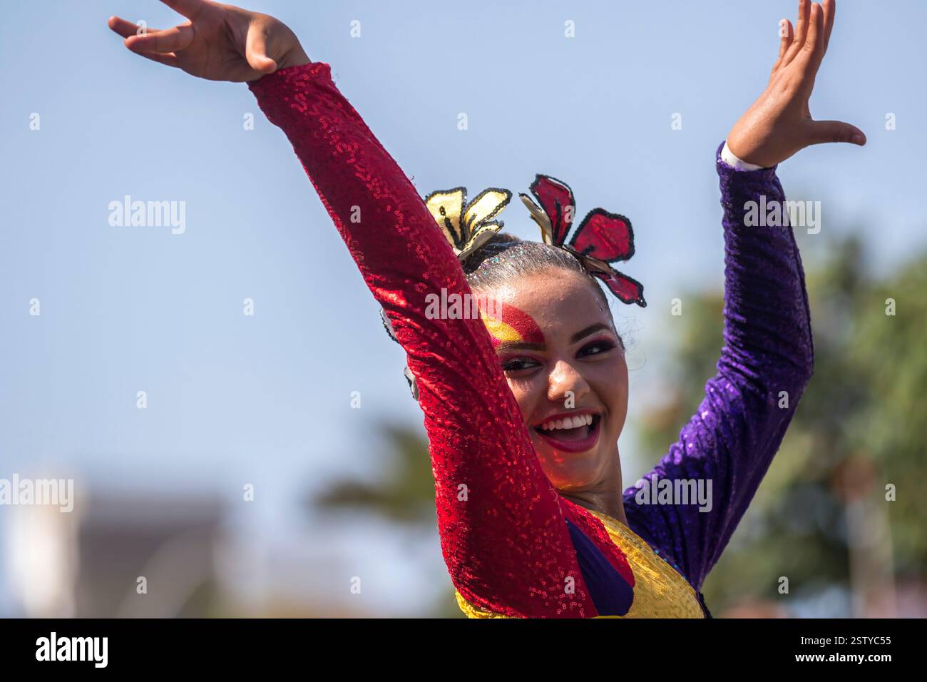 The Great Parade during Barranquilla's Carnival, Colombia Stock Photo ...