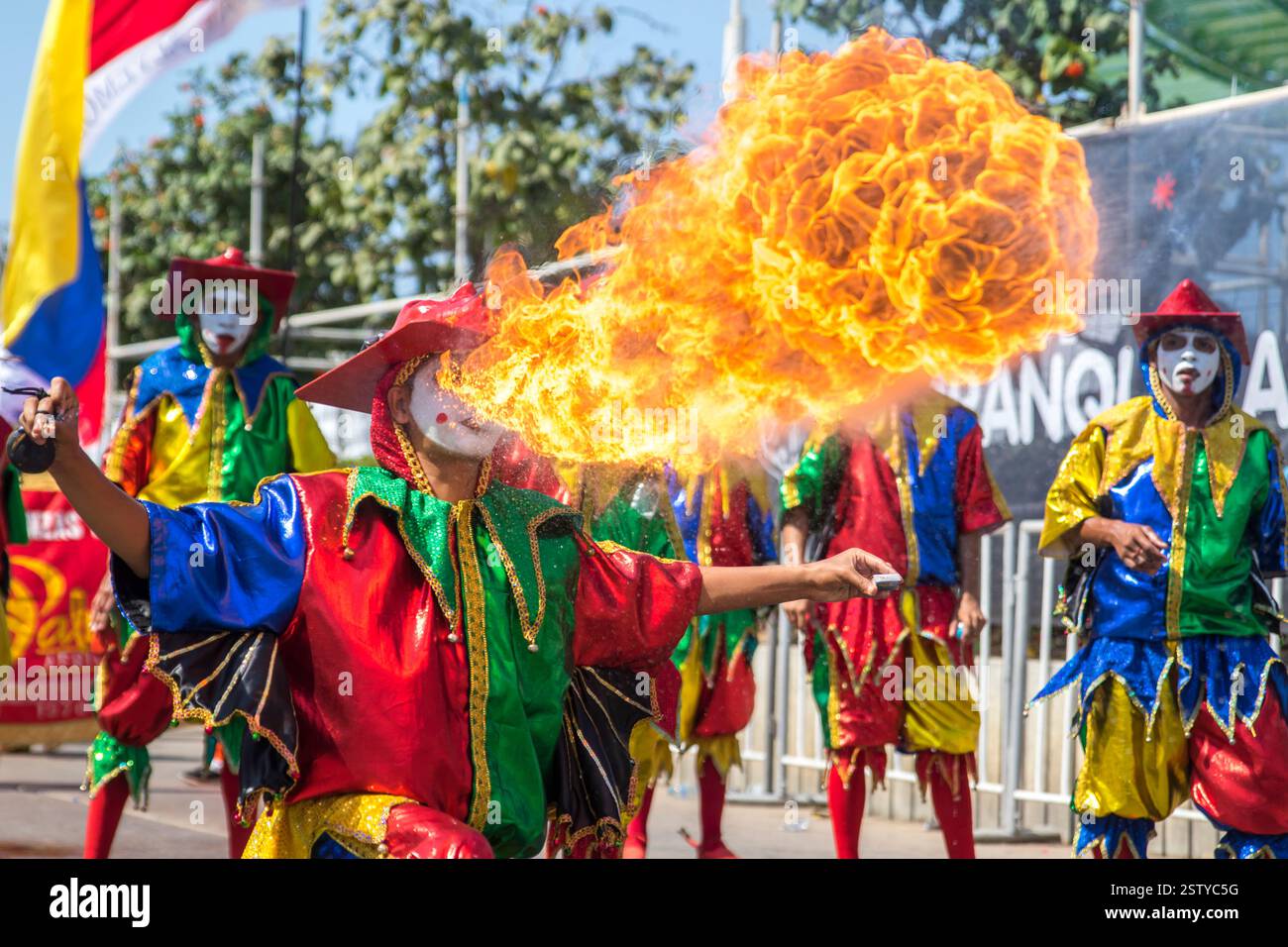 Harlequin Devils during Great Parade at Barranquilla's Carnival ...
