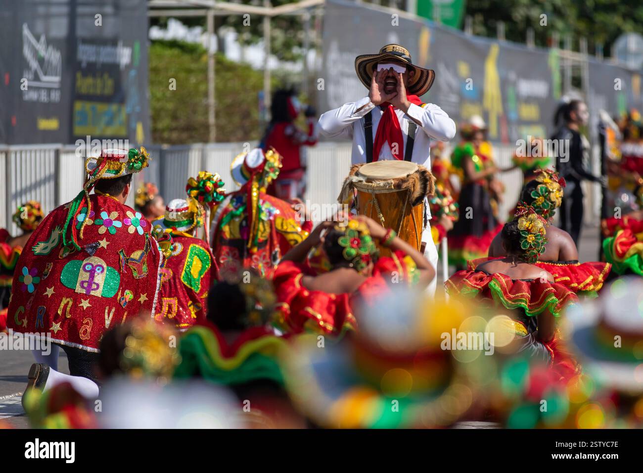 Garabato dance and costume during Great Parade at Barranquilla's ...