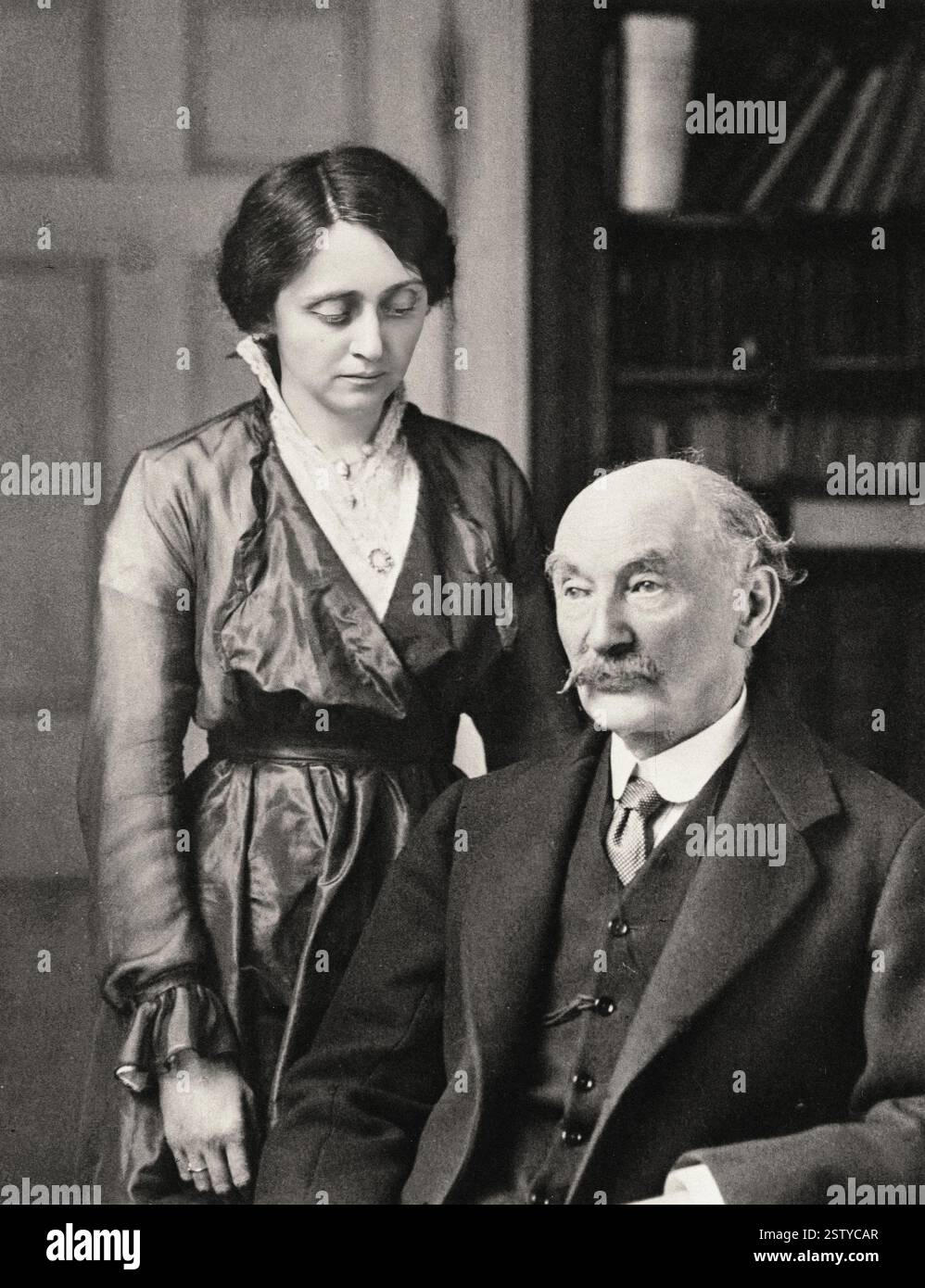 Portrait of Thomas Hardy (1840-1928) English poet, novelist and ...