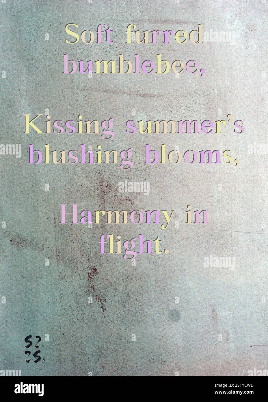 Soft furred bumblebee, Kissing summer's blushing blooms, Harmony in ...