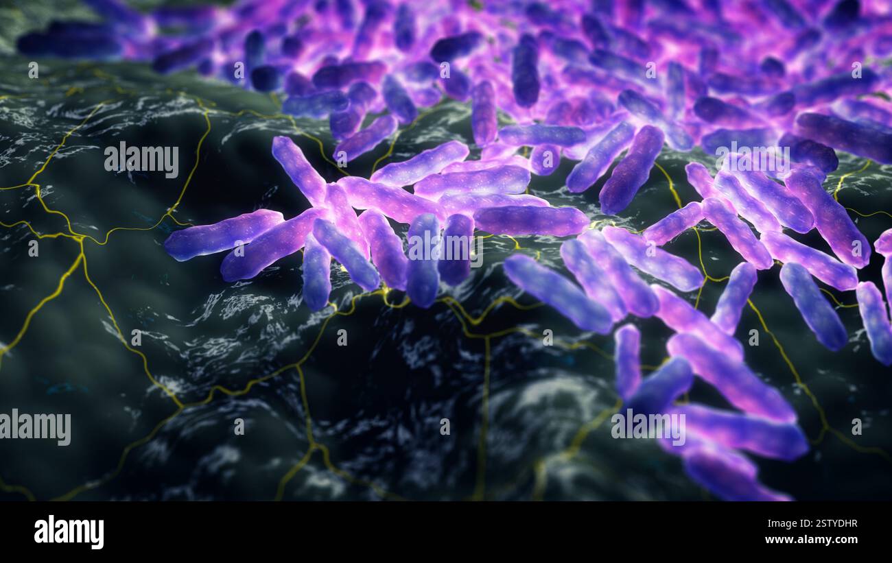 Mycobacterium leprae or Mycobacterium lepromatosis,a gram-positive ...