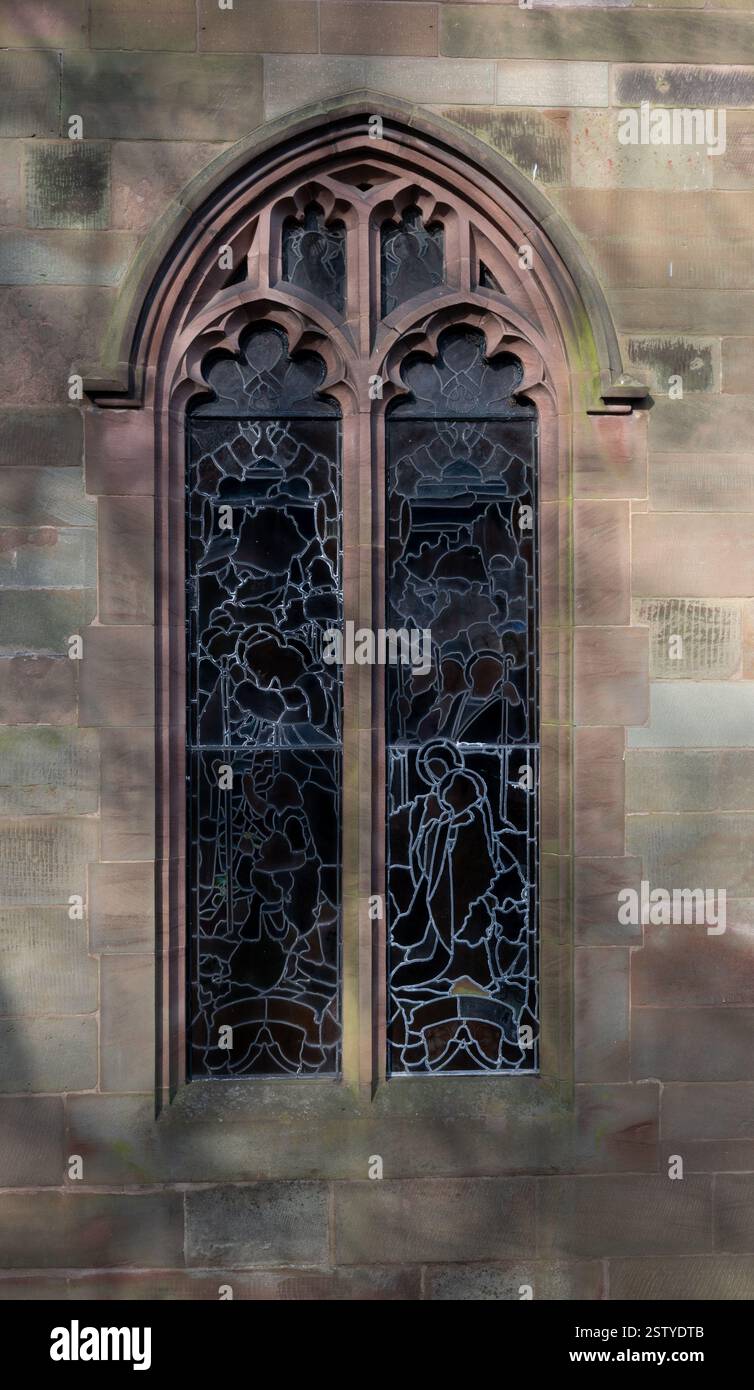 Exterior view of south facing window, St. Bartholomew`s Church ...