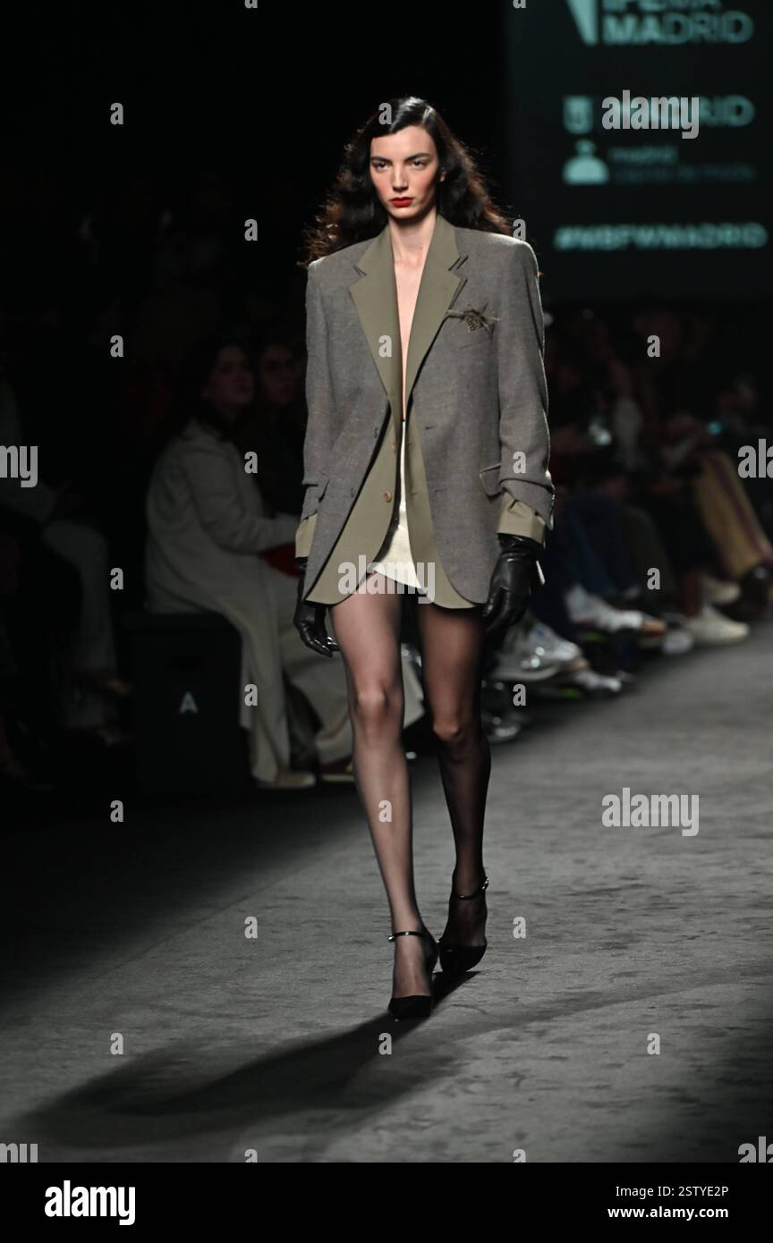 A model wears at collection runway a creation from “ Baro Lucas“ during ...