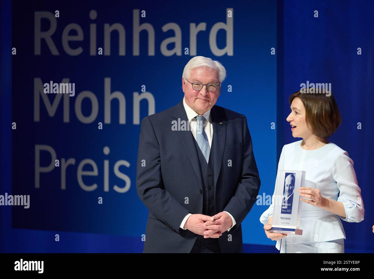 20 February 2025, North Rhine-Westphalia, Gütersloh: Federal President ...