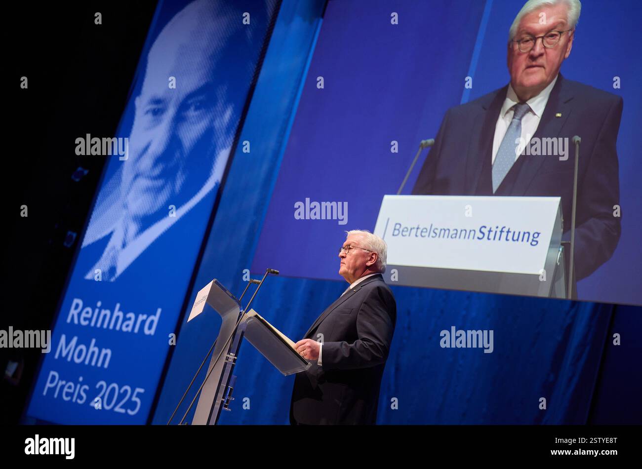 20 February 2025, North Rhine-Westphalia, Gütersloh: Federal President ...
