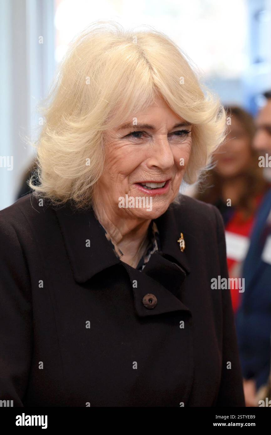 Queen Camilla during a visit to the Asian Women's Resource Centre (AWRC ...