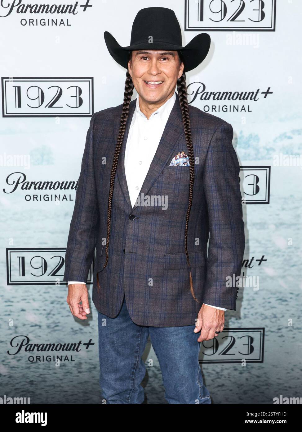 HOLLYWOOD, LOS ANGELES, CALIFORNIA, USA - FEBRUARY 19: Mo Brings Plenty ...