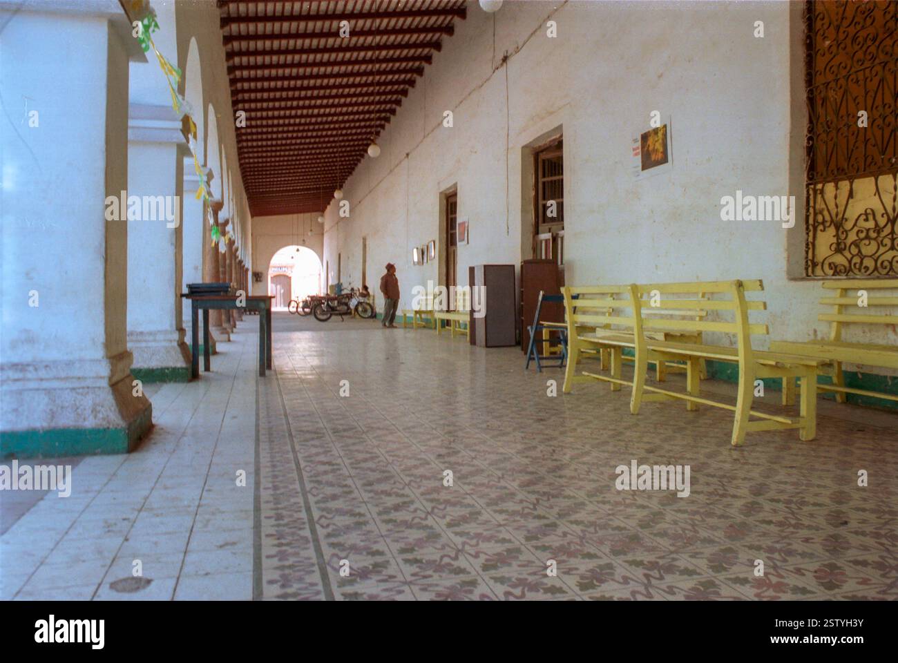 outside market hall building, street scene in Merida city, Merida ...
