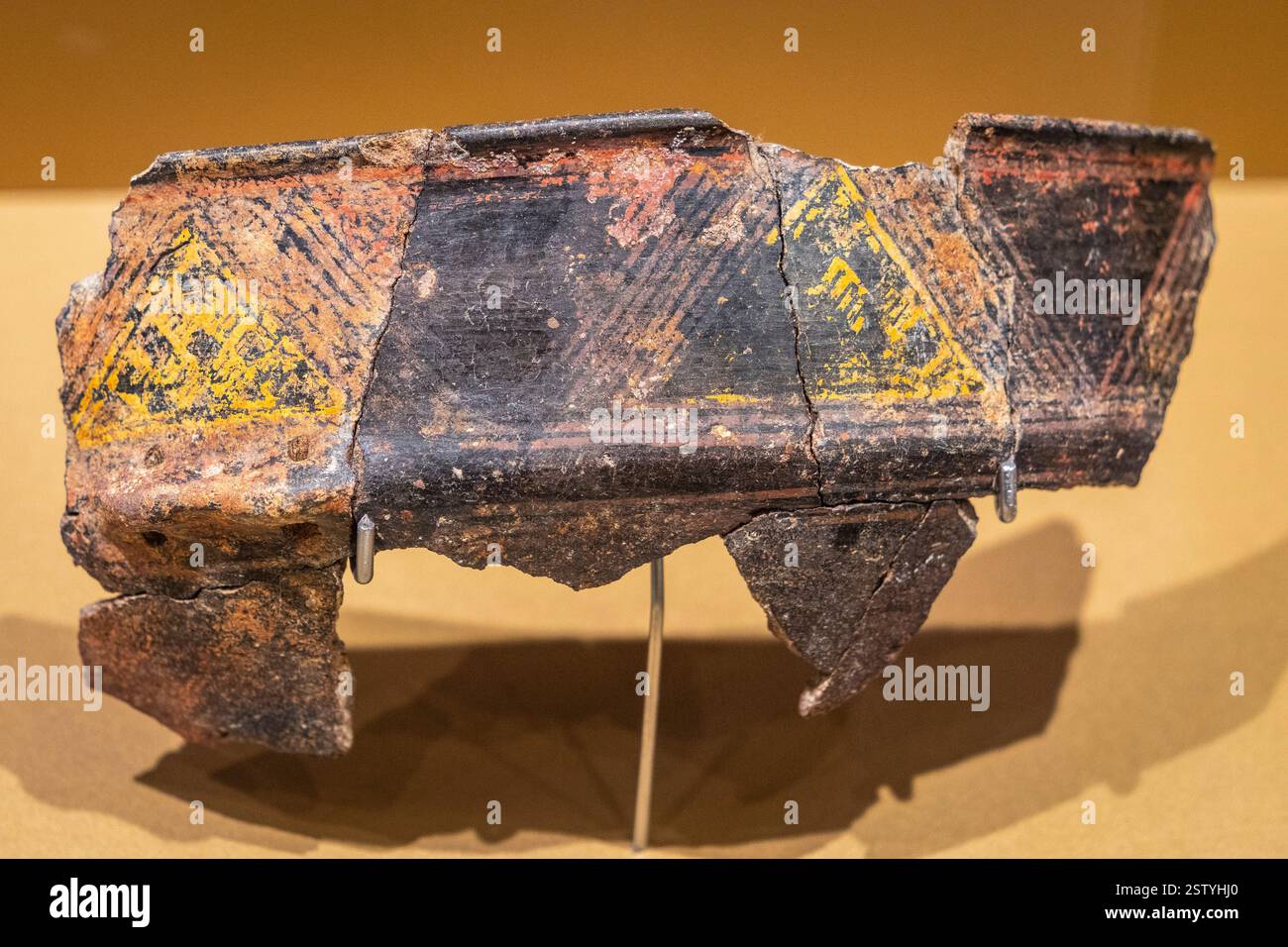 Painted and engraved ceramics Stock Photo - Alamy