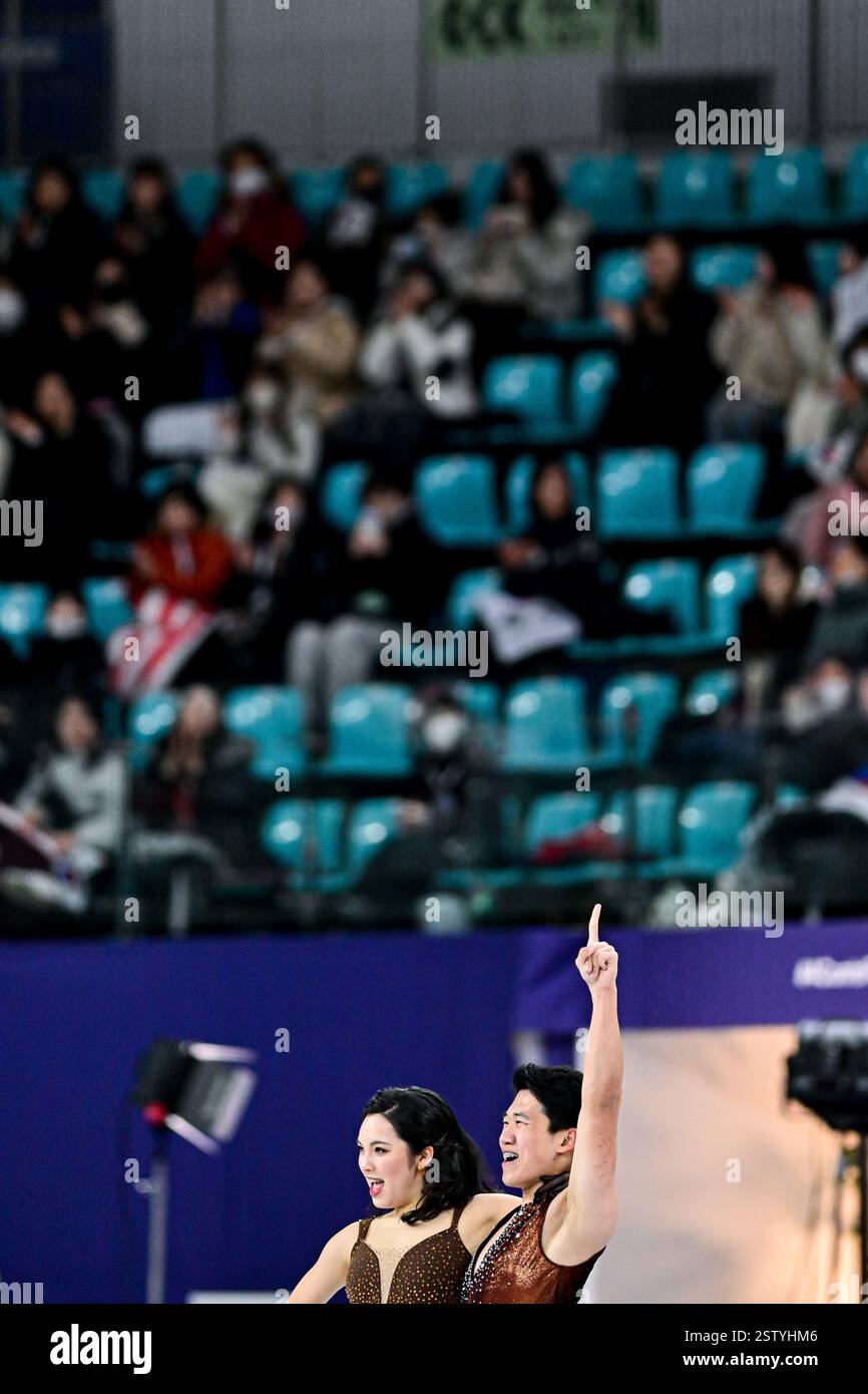 Hannah LIM & Ye QUAN (KOR), during Ice Dance Rhythm Dance, at the ISU ...