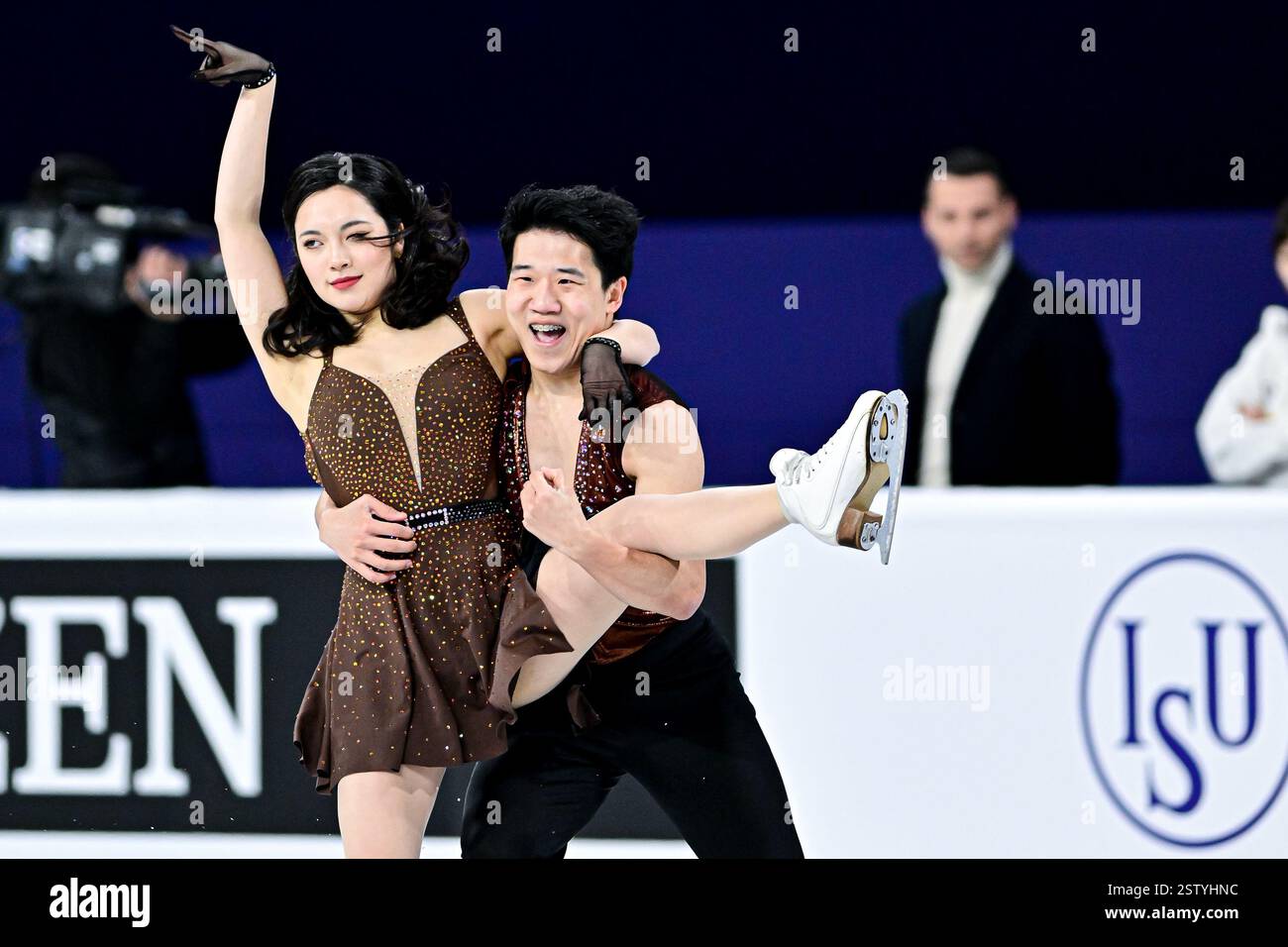 Hannah LIM & Ye QUAN (KOR), during Ice Dance Rhythm Dance, at the ISU ...