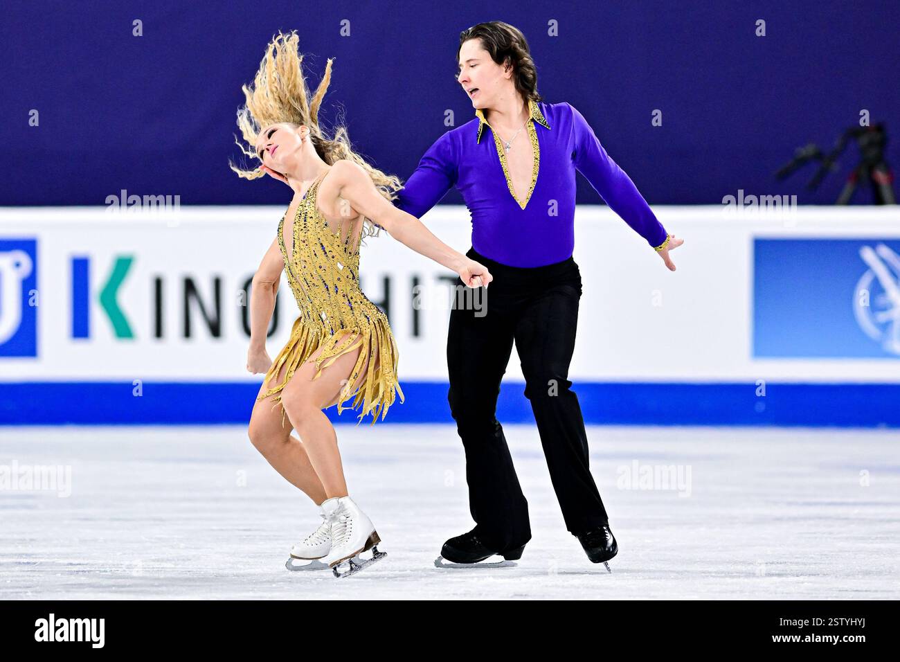 Emilea ZINGAS & Vadym KOLESNIK (USA), during Ice Dance Rhythm Dance, at ...