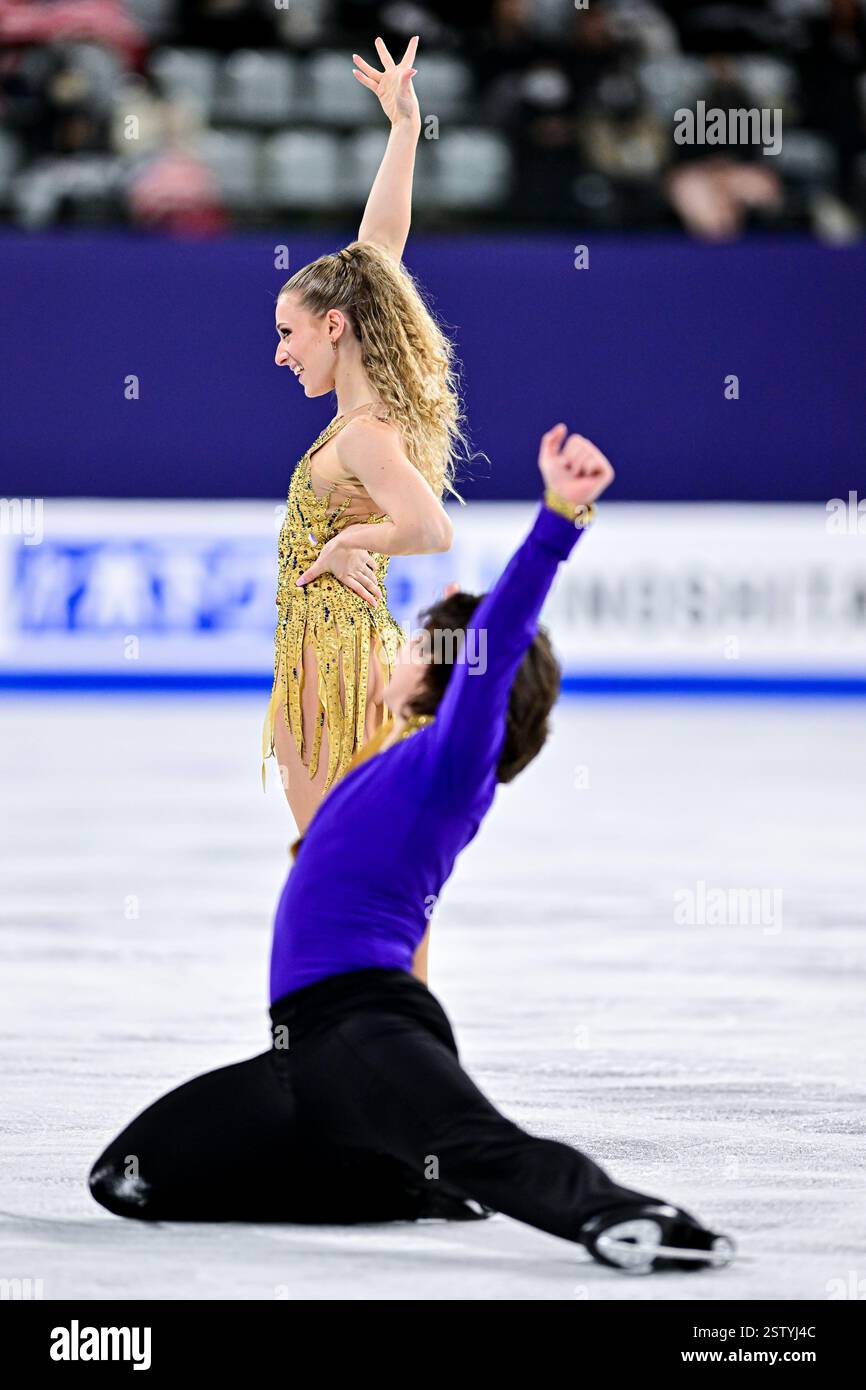 Emilea ZINGAS & Vadym KOLESNIK (USA), during Ice Dance Rhythm Dance, at ...
