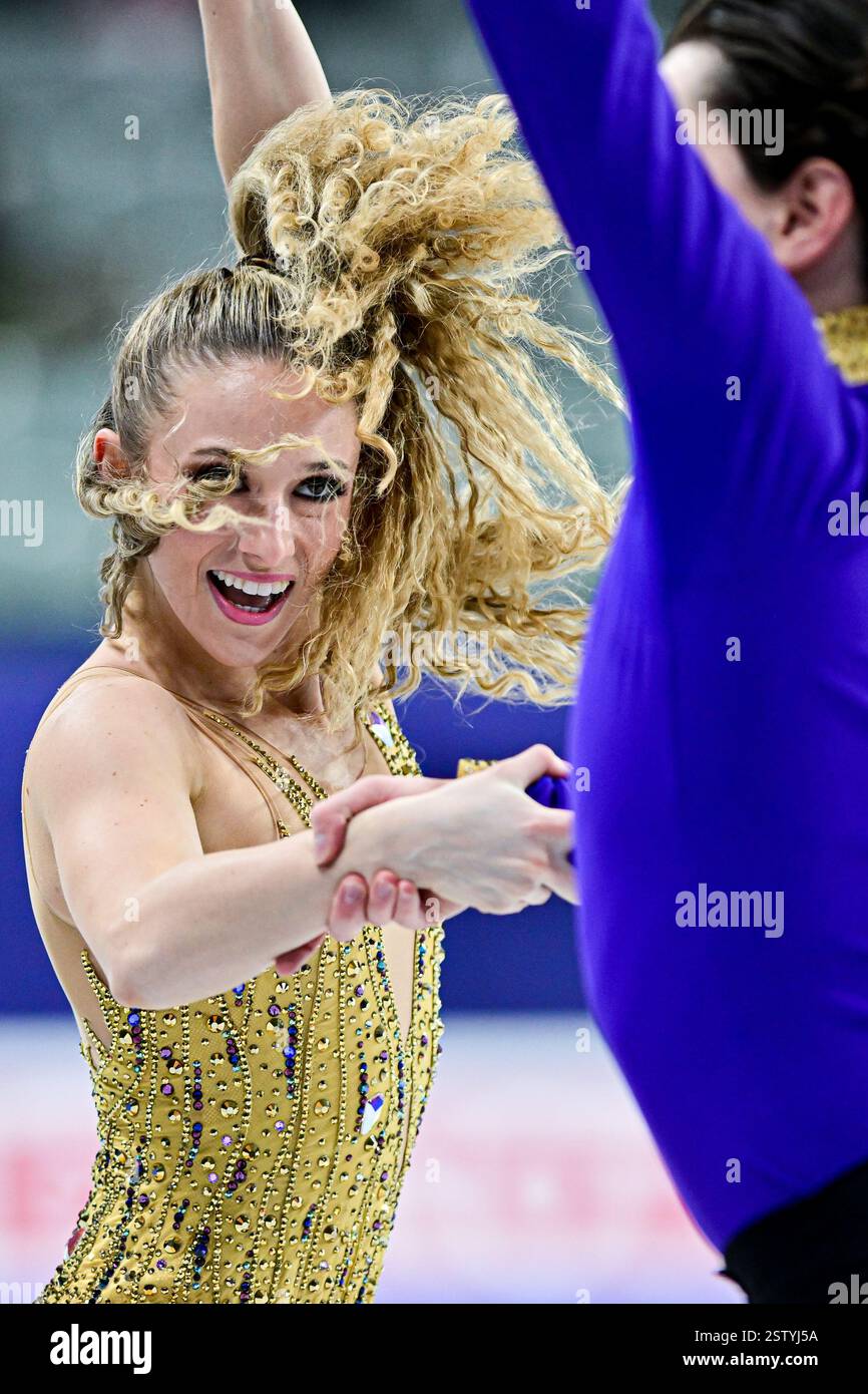 Emilea ZINGAS & Vadym KOLESNIK (USA), during Ice Dance Rhythm Dance, at ...