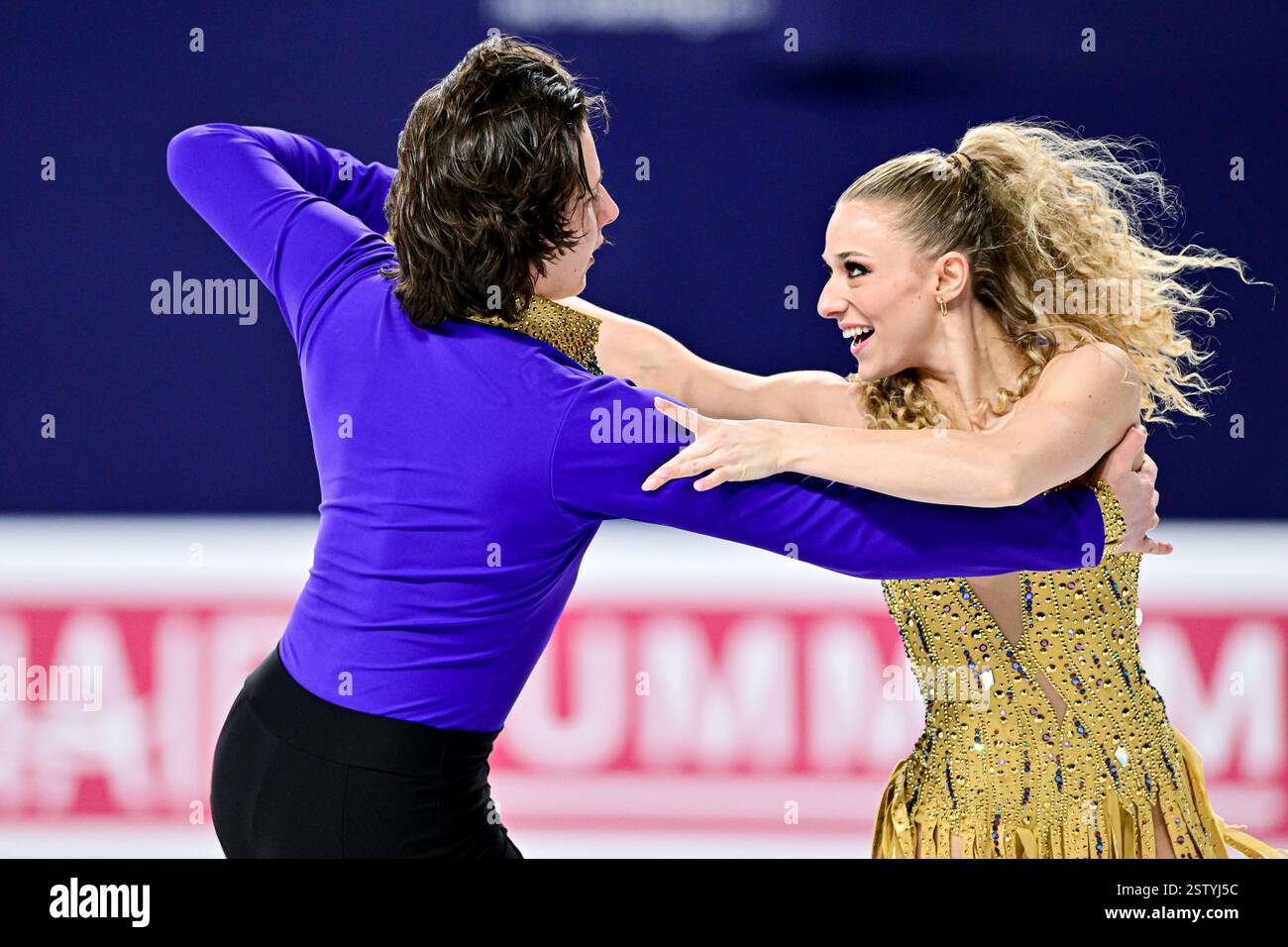 Emilea ZINGAS & Vadym KOLESNIK (USA), during Ice Dance Rhythm Dance, at ...