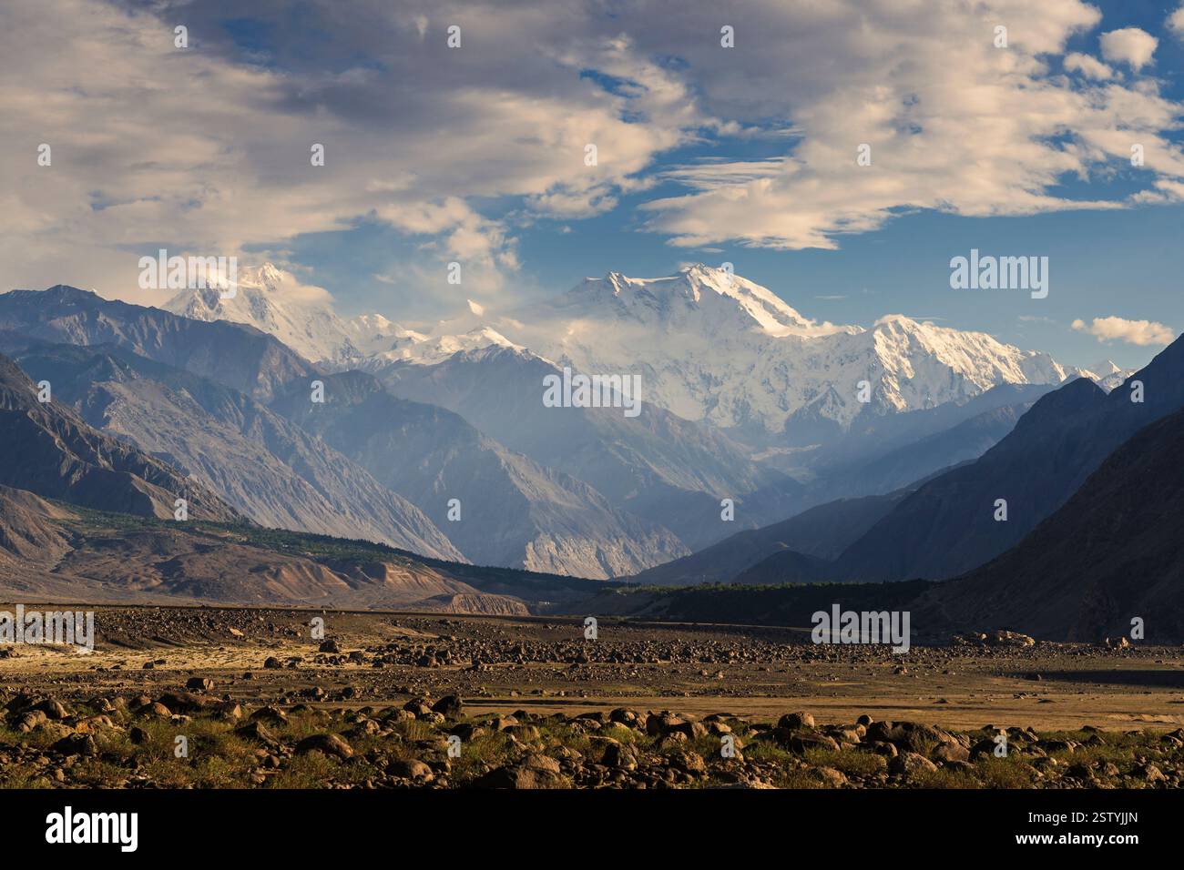 Mountain landscape view of Nanga Parbat north face aka Rakhiot near ...