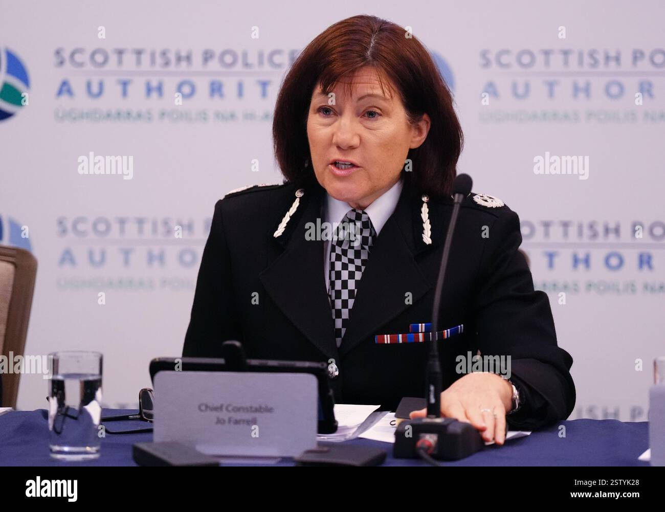 Chief Constable Jo Farrell at the Scottish Police Authority meeting at ...