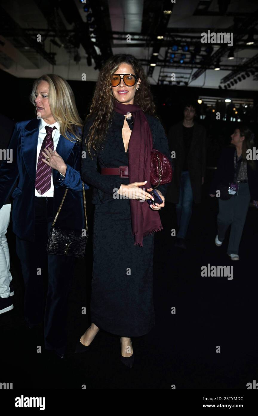 Madrid, Spain. 20th Feb, 2025. Jaydy Michel at the front row of “BaroLucas” collection during ...